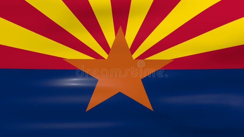 Waving Arizona State Flag, Ready for Seamless Loop Stock Footage ...