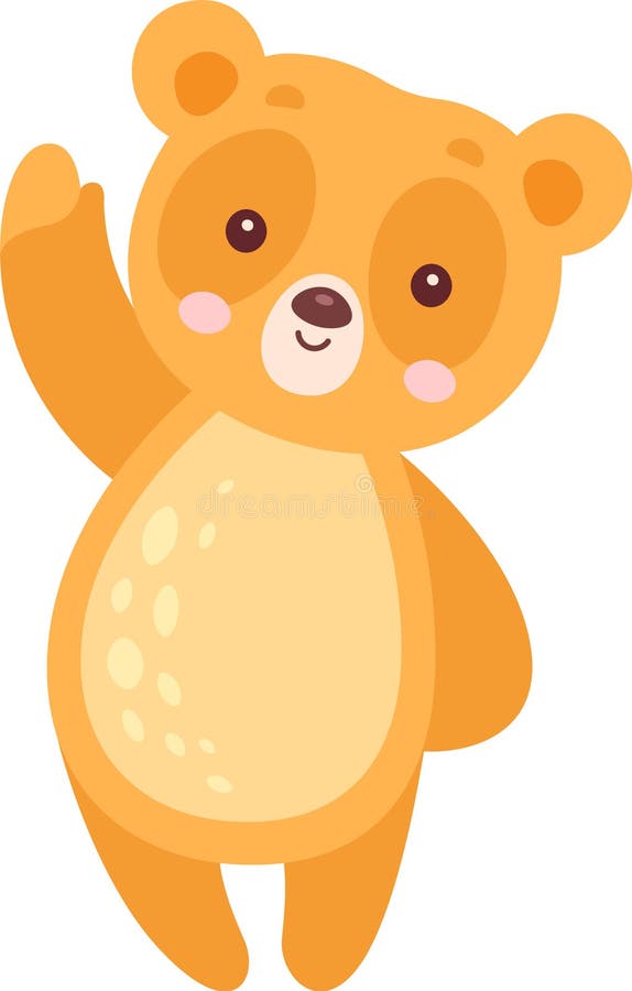 Waving Bear Animal stock vector. Illustration of wildlife - 293783511