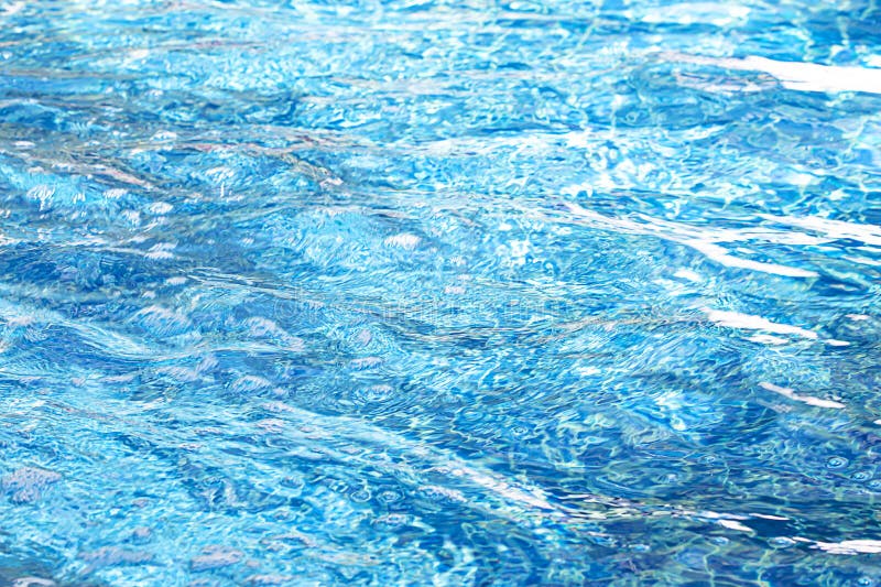 Waving Blue Water Surface. Blue Clear Fresh Water in Jacuzzi. Stock ...