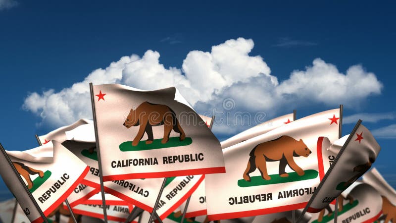California State of USA. Animated Map of USA Showing the State of ...