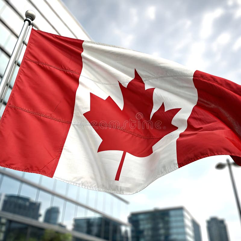 Waving Canada Flag â€ 3D Design Isolated Stock Illustration ...