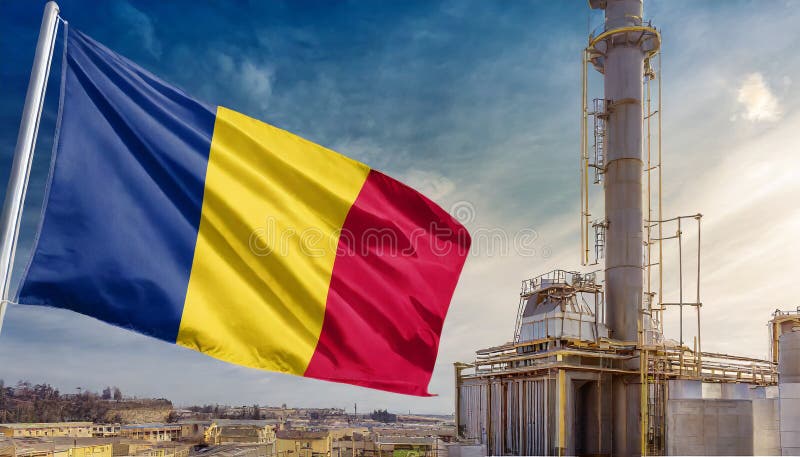 Flag of Chad stock illustration. Illustration of colors - 299878689