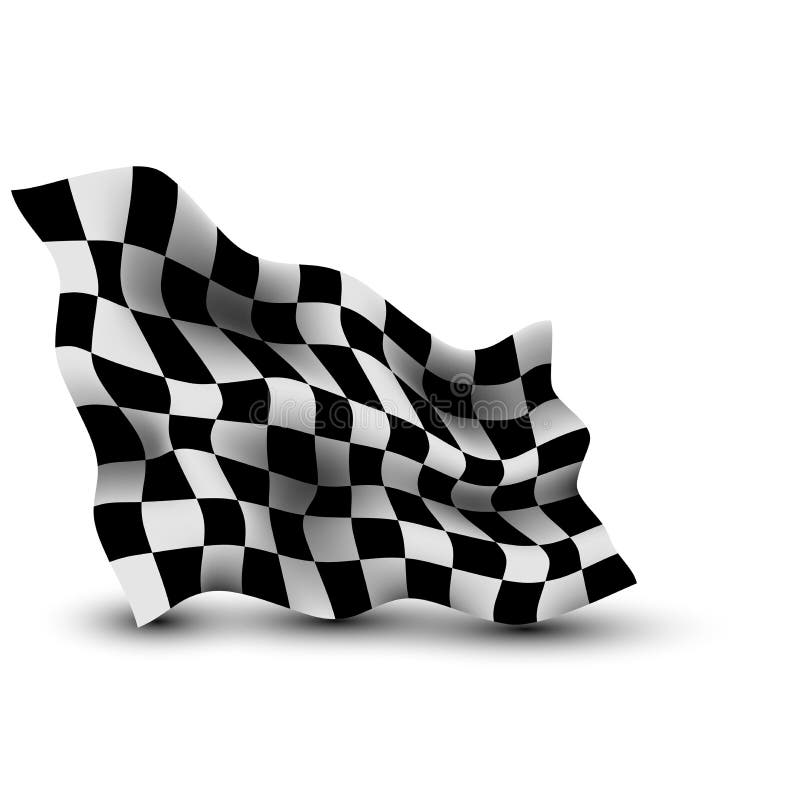 Checkered Flag Waving Stock Illustrations – 1,259 Checkered Flag Waving ...
