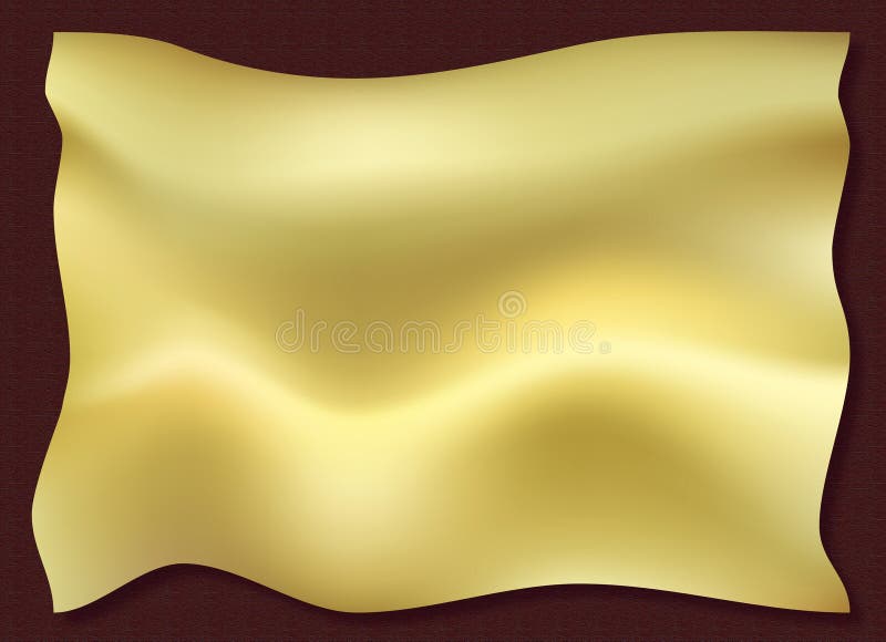 Waving cloth stock vector. Illustration of brown, orange - 12543076