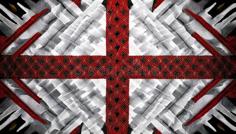 Waving Colorful Flag of England Stock Illustration - Illustration of ...