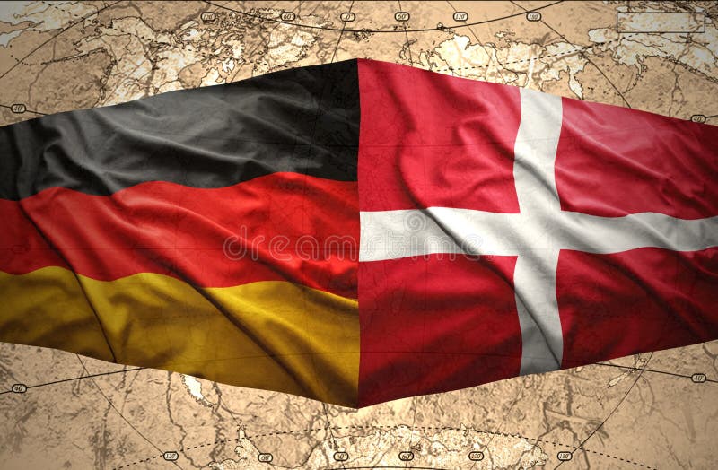 Denmark and Germany stock illustration. Illustration of friendship ...
