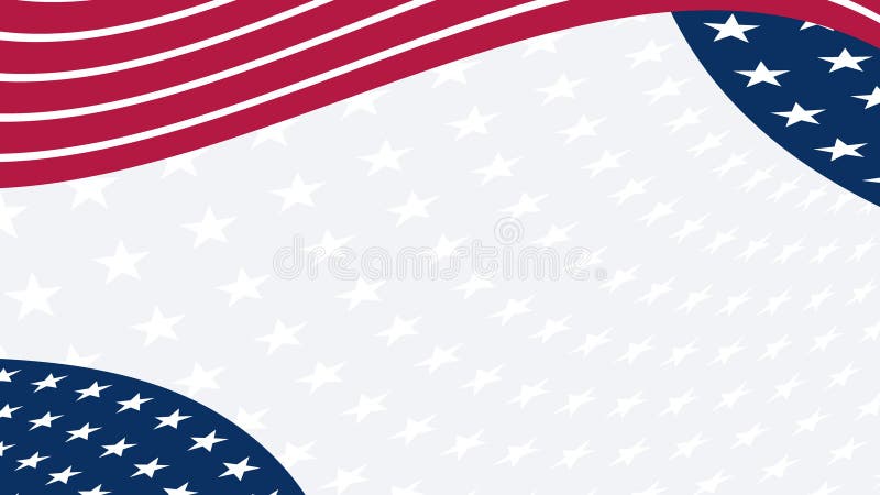 Waving Design Featuring American Flag Elements with Stars and Stripes ...