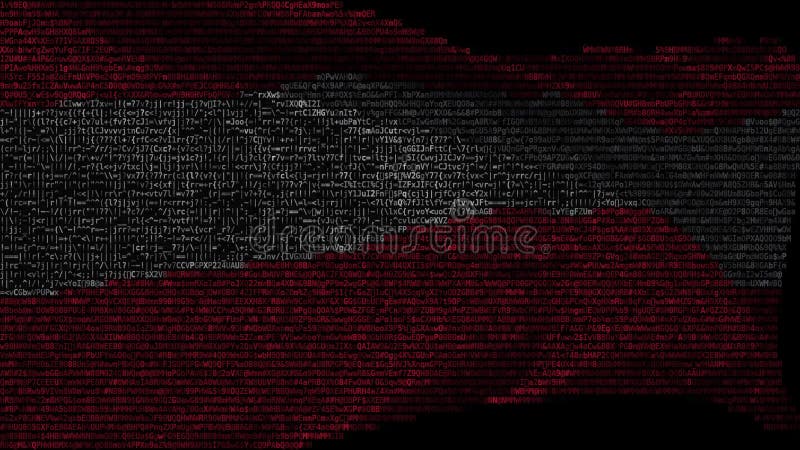 Waving Digital Flag of Austria on Computer Screen, 3d Rendering Stock ...