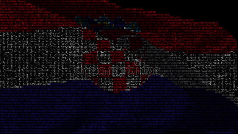 Flag of Croatia Made of Computer Code, Looping Animation Stock Footage ...