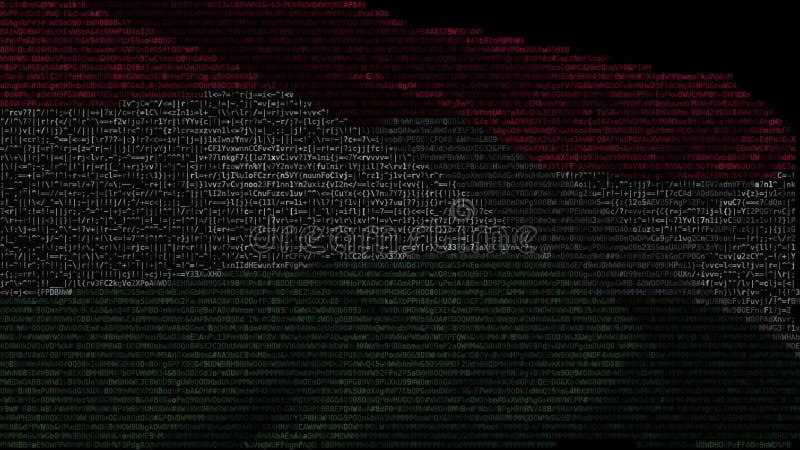 Moving Digital Flag of Hungary on the Display. Looping Animation Stock ...