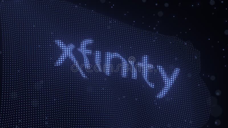 Flag with Xfinity Logo, Close-up. Editorial 3D Rendering Editorial ...