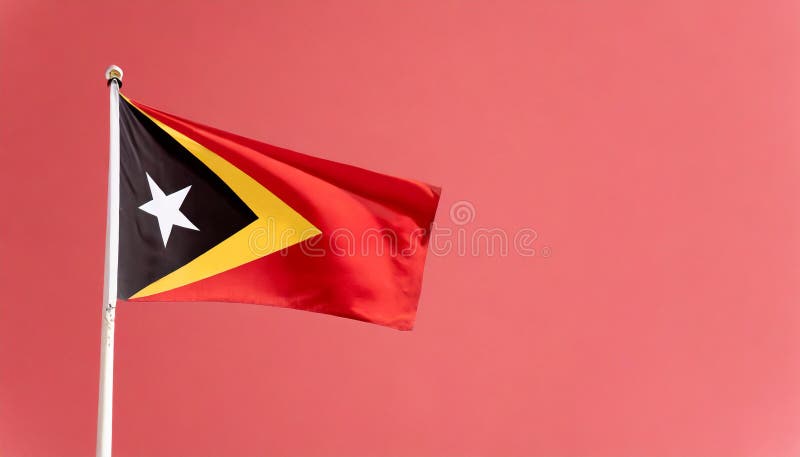 Flag of East Timor stock illustration. Illustration of banner - 300066529