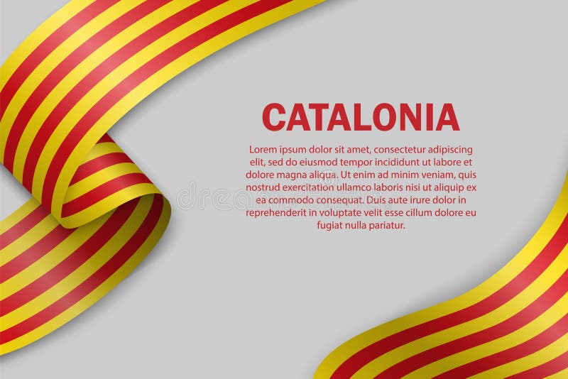 Catalonia Ribbon Flag Stock Illustrations – 106 Catalonia Ribbon Flag ...