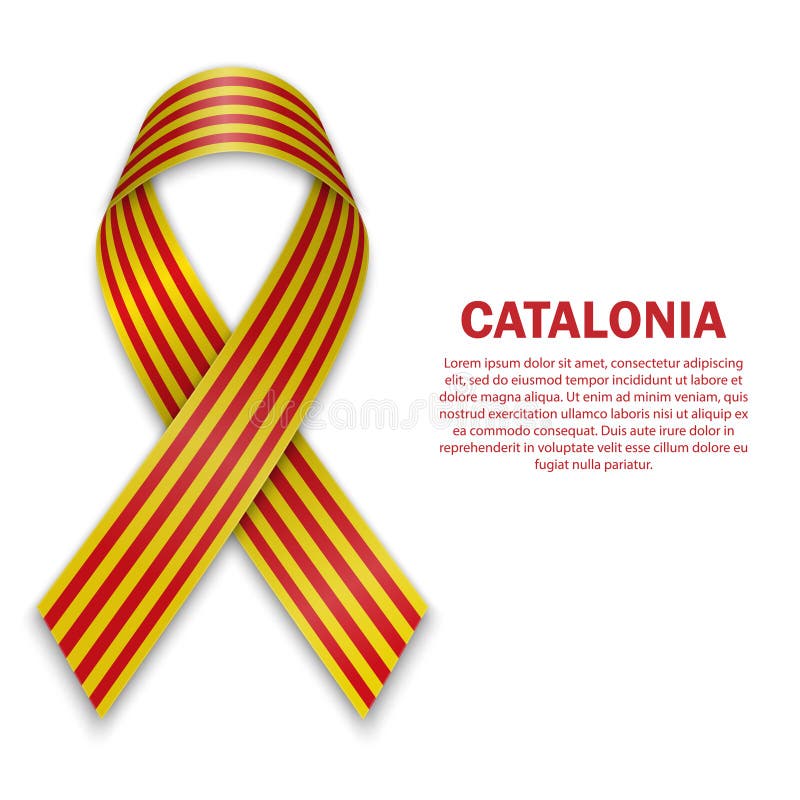 Catalonia Ribbon Flag Stock Illustrations – 106 Catalonia Ribbon Flag ...