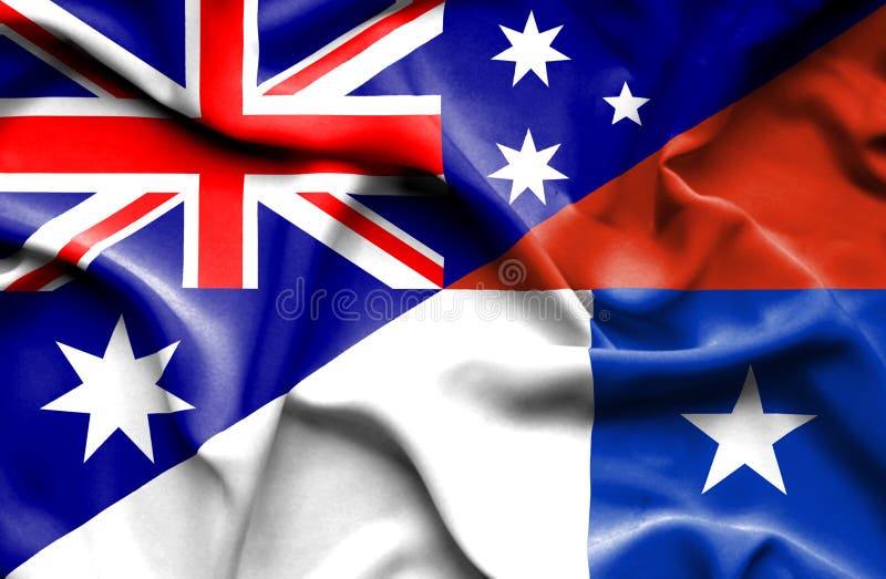 Waving Flag of Chile and Australia Stock Illustration - Illustration of ...