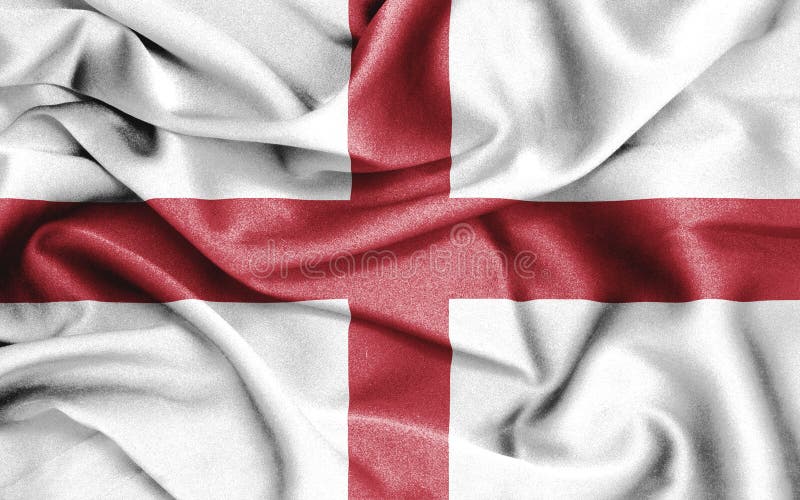 Fabric Texture Curved Flag of England Stock Photo - Image of flag ...