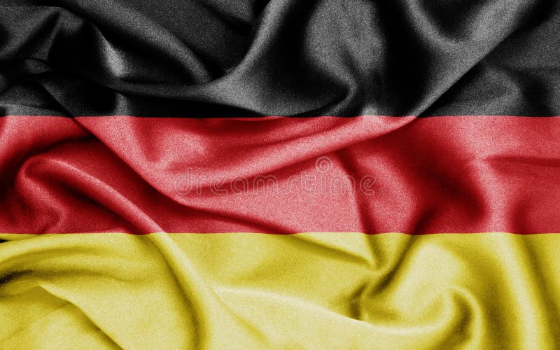 Fabric Texture Curved Flag of Germany Stock Photo - Image of patriotic ...