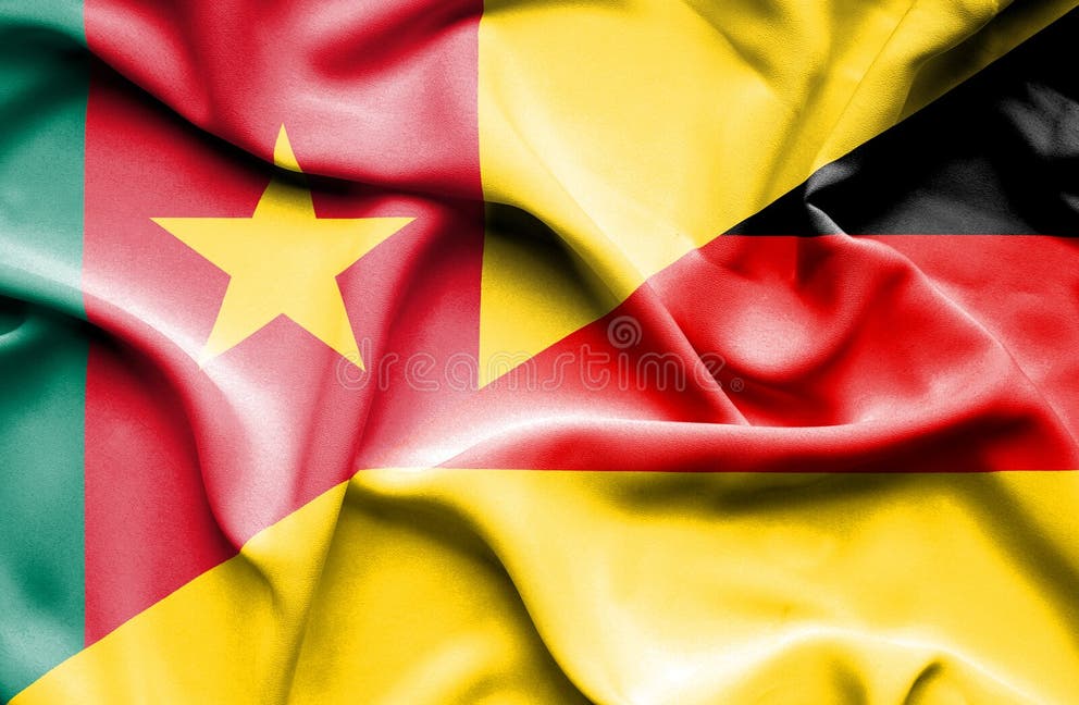 Waving Flag of Germany and Cameroon Stock Illustration - Illustration ...