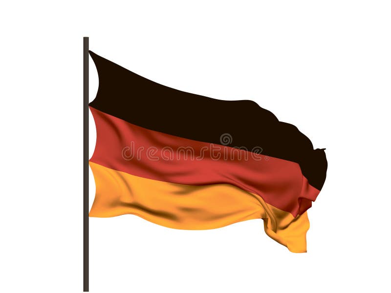 Waving Flag of Germany. Vector Illustration Stock Vector - Illustration ...