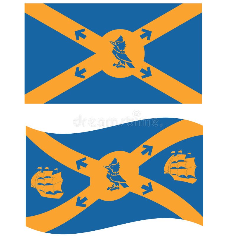 Waving Flag of Halifax. Halifax Flag on White Background. Flat Style ...
