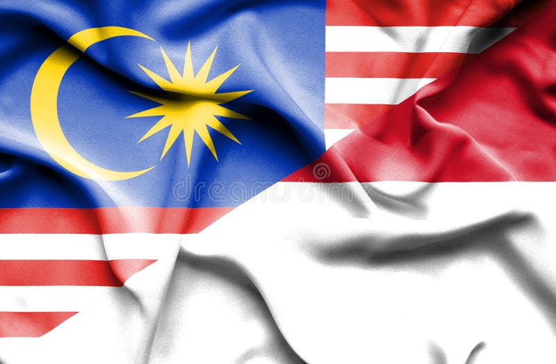 Indonesia Malaysia Philippines Singapore Flags Stock Illustration ...