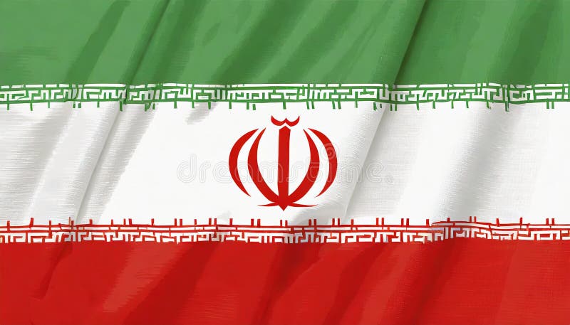 Flag of Iranian stock illustration. Illustration of middle - 303105583