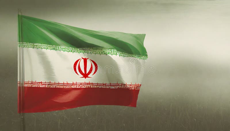Flag of Iranian stock illustration. Illustration of current - 303106166