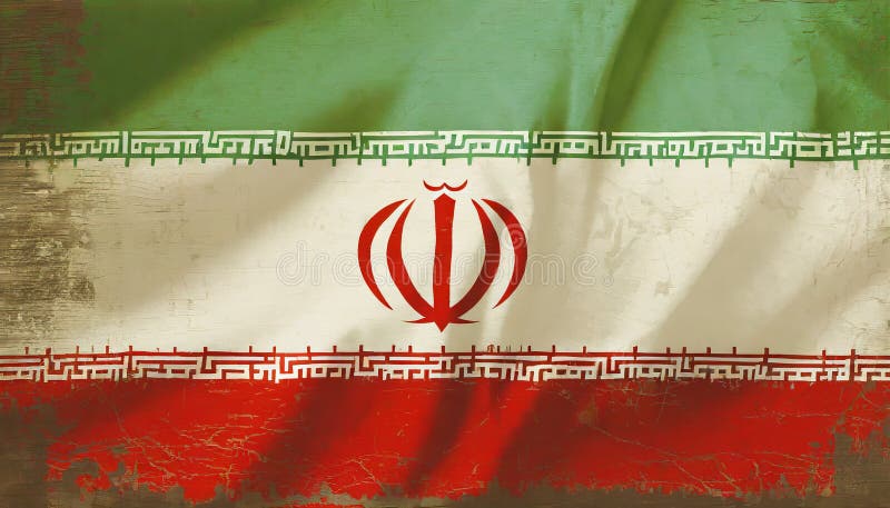 Flag of Iranian stock illustration. Illustration of iranian - 303106266