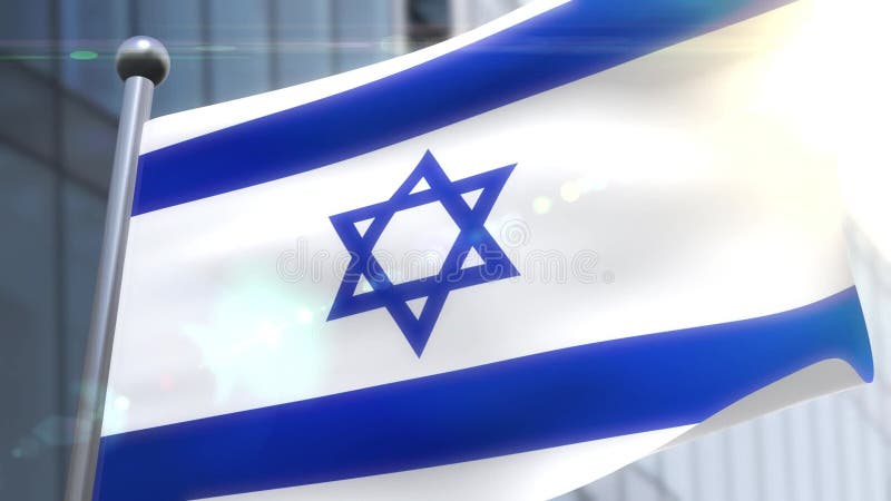 Waving Flag of Israel Animation Stock Footage - Video of symbol ...