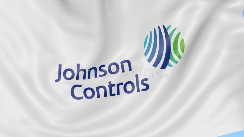 Flag with the Johnson & Johnson Logo Waving in the Wind with the ...