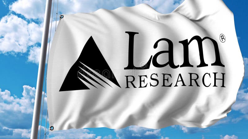 Waving Flag with Lam Research Logo. Editoial 3D Rendering Editorial ...