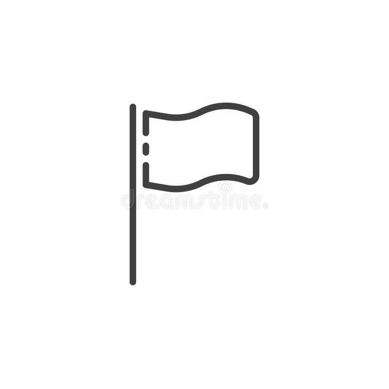 Waving Flag Outline Stock Illustrations – 8,542 Waving Flag Outline ...