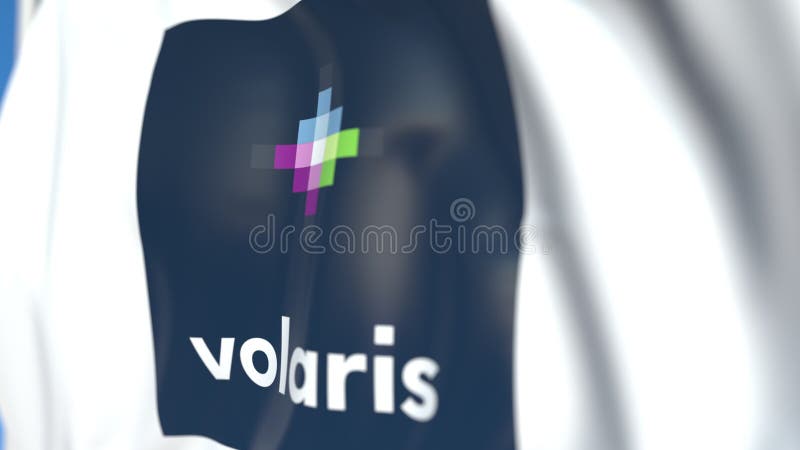 Waving Flag Mit Volaris Logo, Nahauflage Editorial Loopable 3D ...