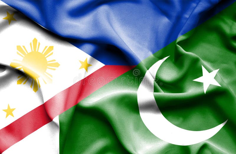 Waving Flag of Pakistan AndPhilippines Stock Illustration ...