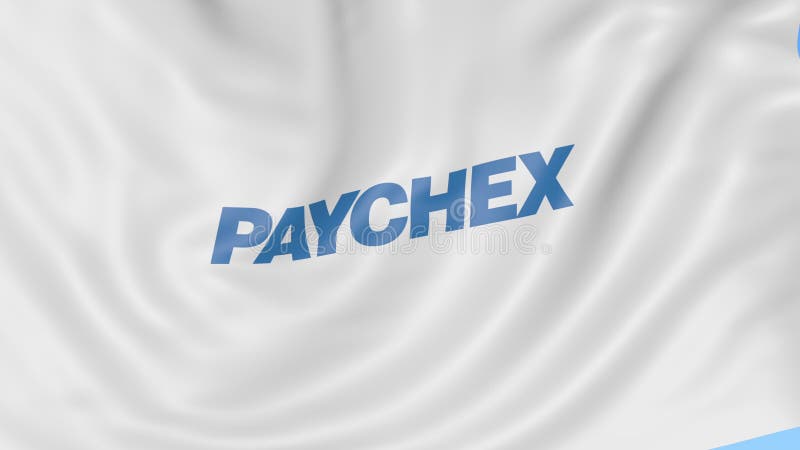 Waving Flag with Paychex Logo. Seamles Loop 4K Editorial Animation ...
