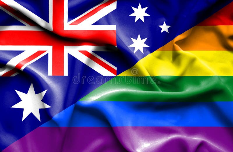 Australia Gay Pride Flag stock vector. Illustration of banner - 91642017