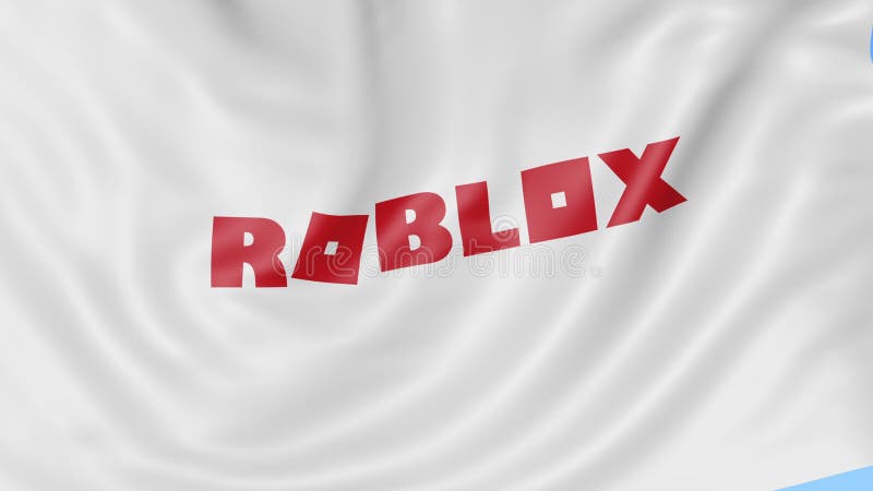 Waving Flag with Roblox Logo. Seamles Loop 4K Editorial Animation Stock ...