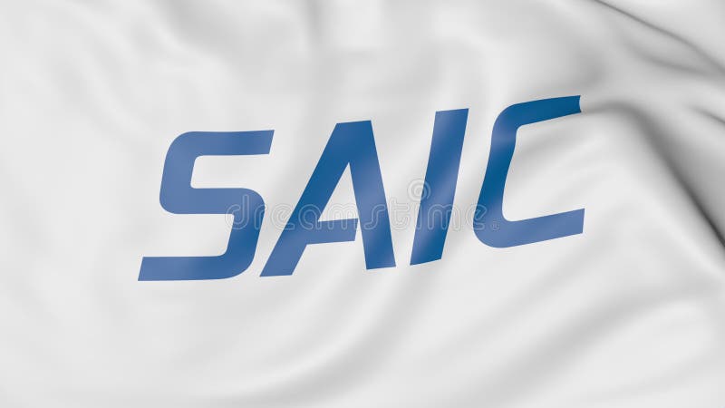 Waving Flag with Saic Logo. Editorial 3D Rendering Editorial ...