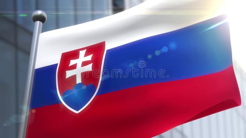 Waving Flag of Slovakia Animation Stock Video - Video of background ...