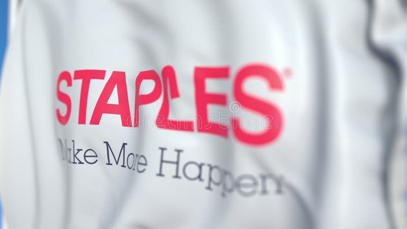 Staples Logo Editorial Illustrative on White Background Editorial Stock ...