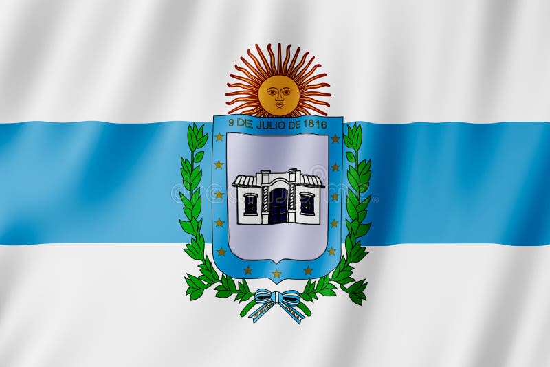 Tucuman Flag Waving Vector Illustration on White Background. Flag of ...