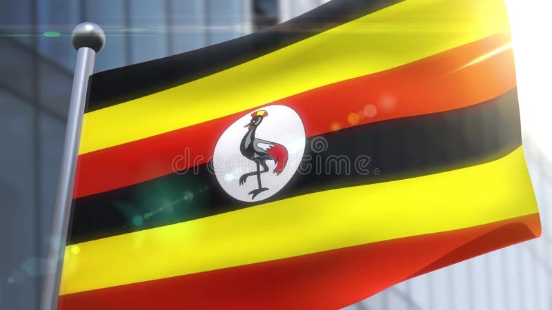 Waving Flag of Uganda Animation Stock Video - Video of nationalism ...