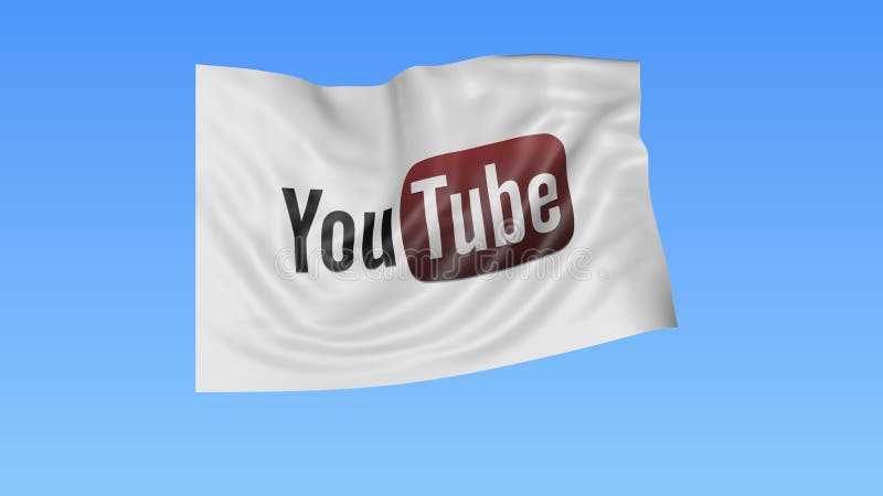 Youtube Flag Waving in Wind Continuous Seamless Loop Background. Stock ...