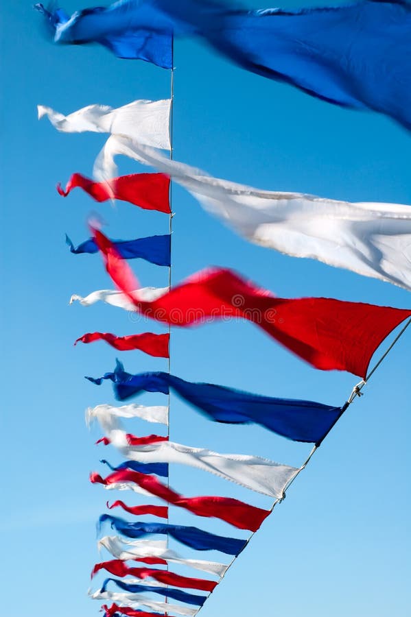 Flags in the Wind stock image. Image of wave, together - 2751155