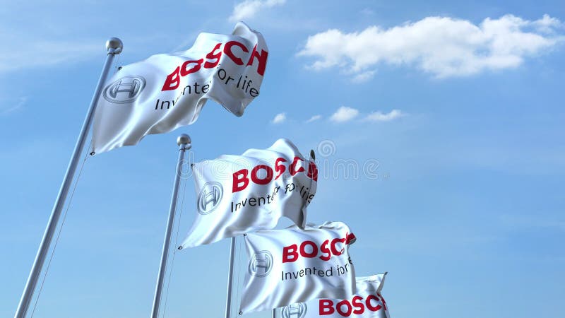 BOSCH Logo in Modern Office and a Meeting Room, Editorial Conceptual 3D ...