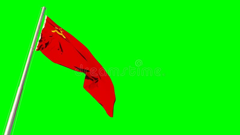 Waving Glorious Flag of Soviet Union (USSR, SSSR) on Chroma Key Screen ... Waving Glorious Flag of Soviet Union (USSR, SSSR) on Chroma Key Screen ...