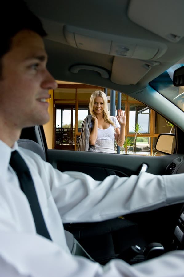 Waving Goodbye stock photo. Image of pretty, waving, young - 6053594