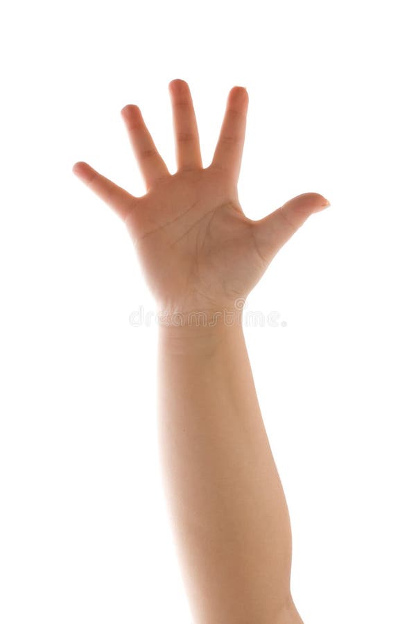 Waving Hand Isolated Royalty Free Stock Images - Image: 14120359