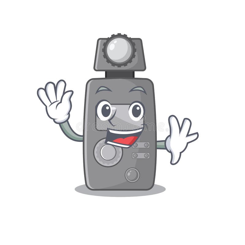 Waving Light Meter Isolated with the Cartoon Stock Vector ...