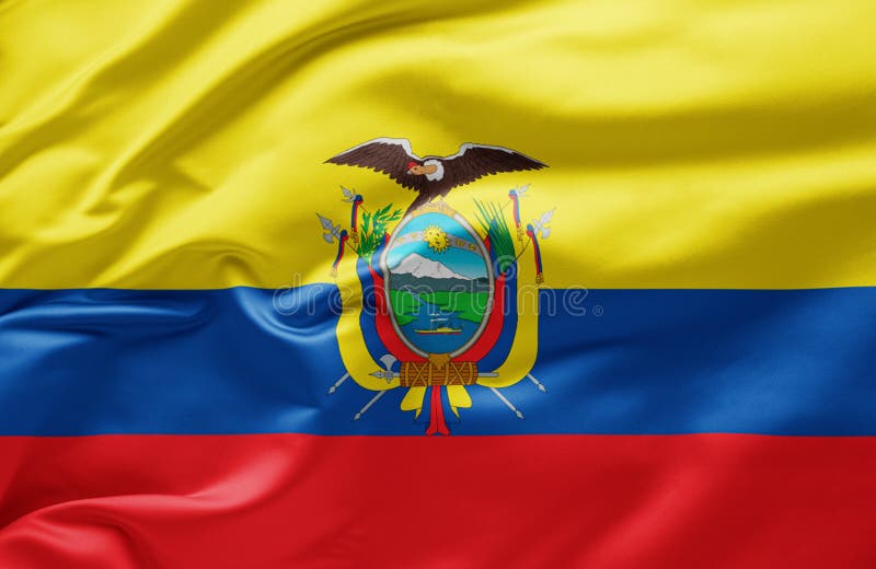Waving National Flag of Ecuador Stock Image - Image of politics ...
